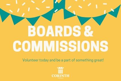 BOARDS AND COMMISSIONS SEEK VOLUNTEERS | City of Corinth Texas